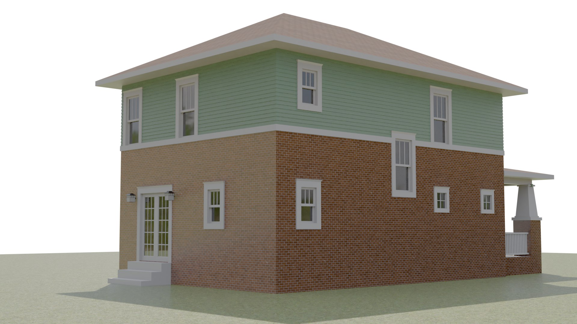 3D Prairie Box House Model - TurboSquid 1852666