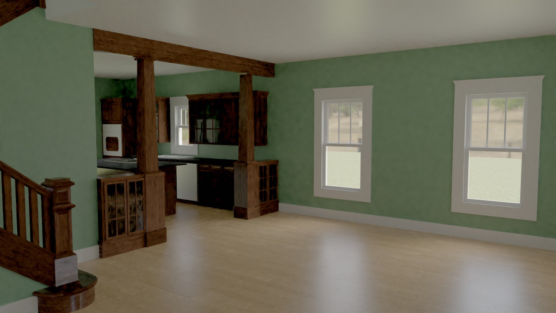 3D Prairie Box House Model - TurboSquid 1852666