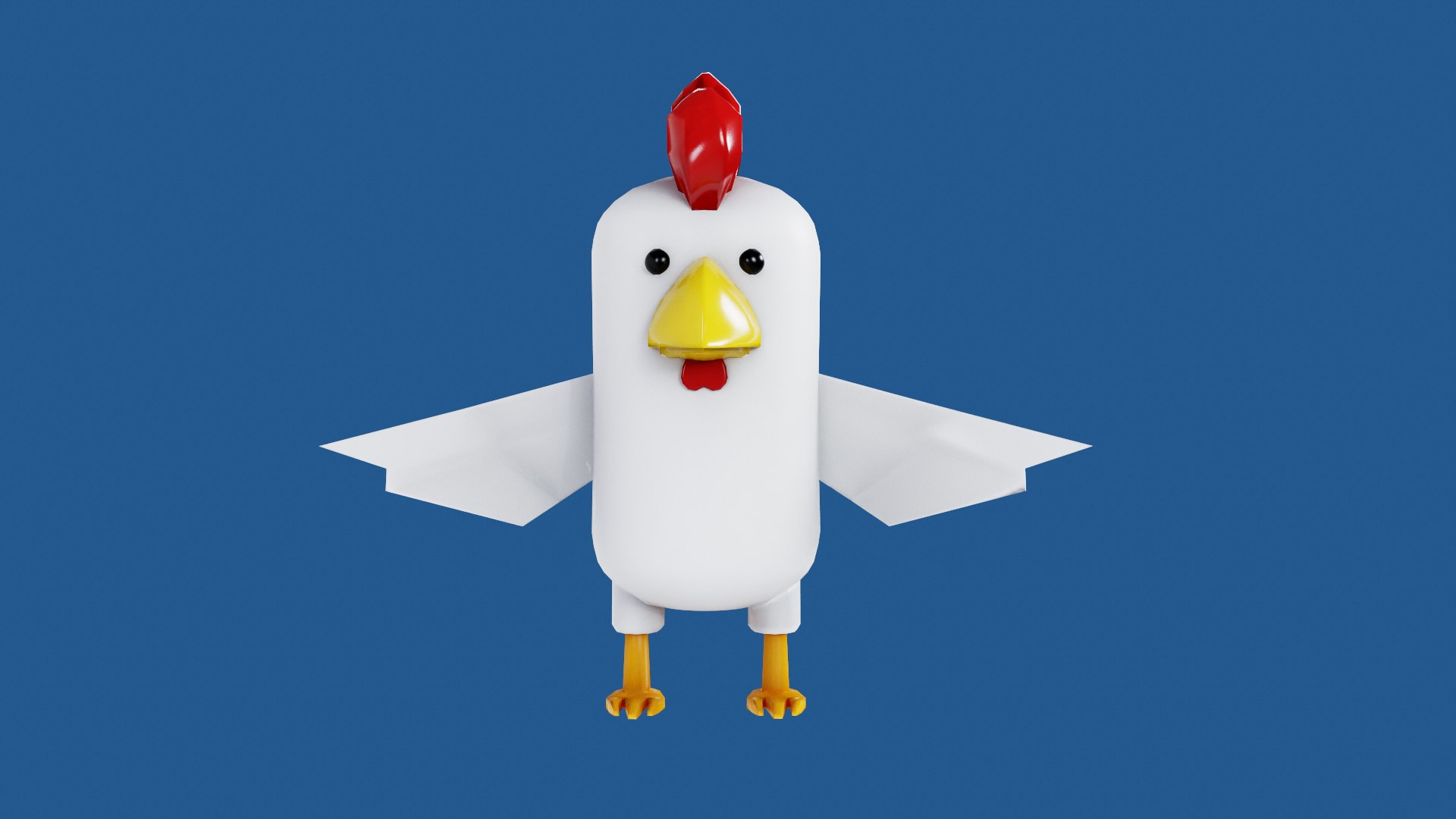 3D Chicken Low-poly - TurboSquid 1814400