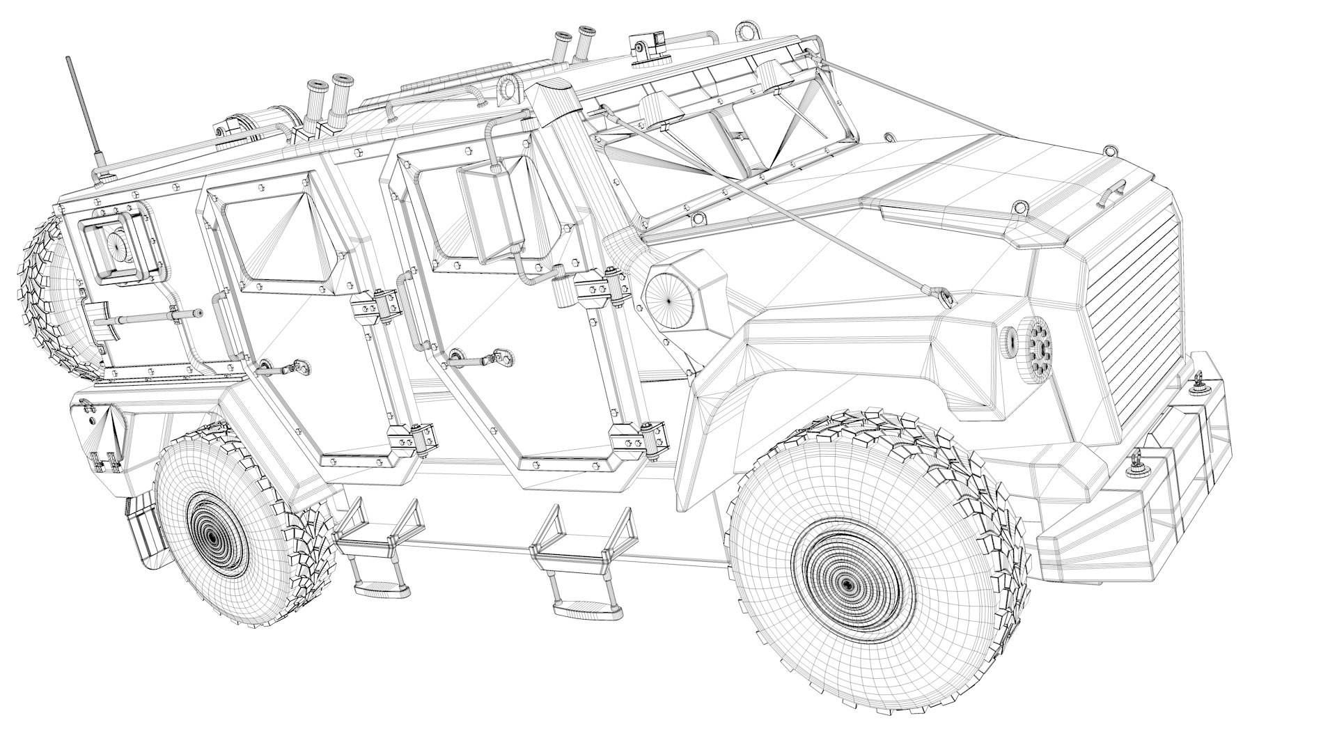 3D Military Armored Car - TurboSquid 2245999