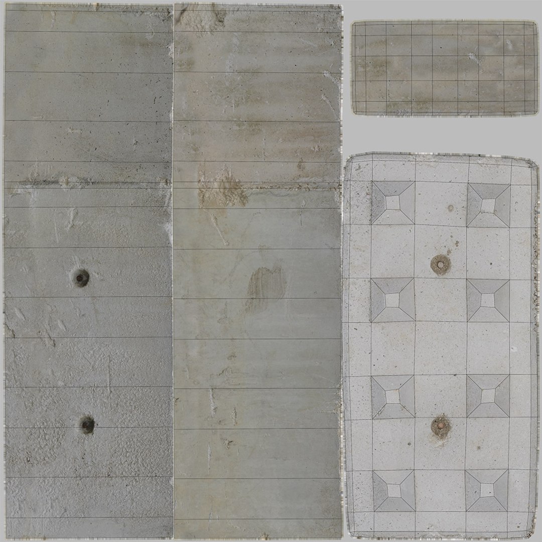 Concrete City Slab Photoscaned LowPoly 3D Model - TurboSquid 1757701