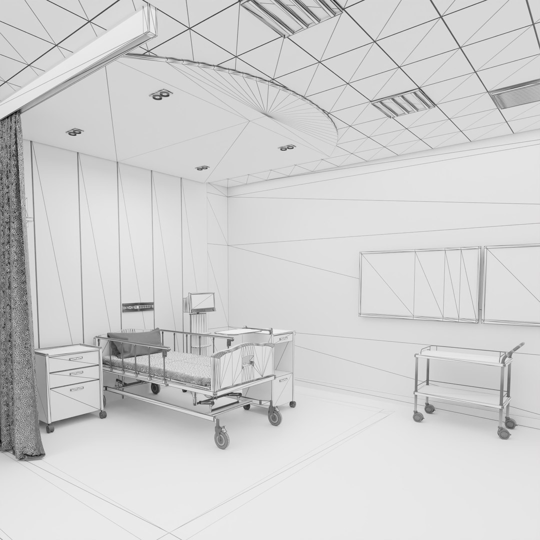 Hospital ICU Model 3D - TurboSquid 1740666