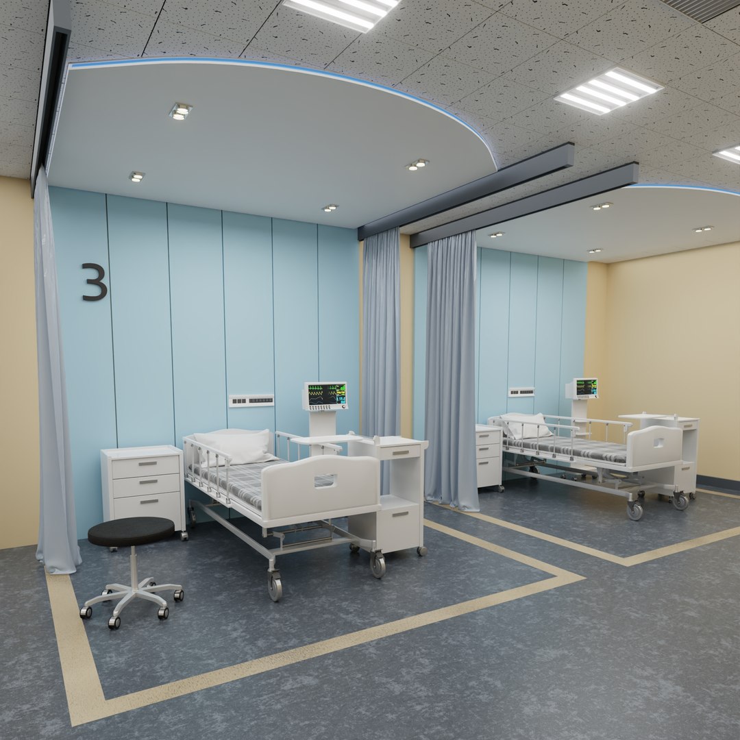 Hospital ICU Model 3D - TurboSquid 1740666