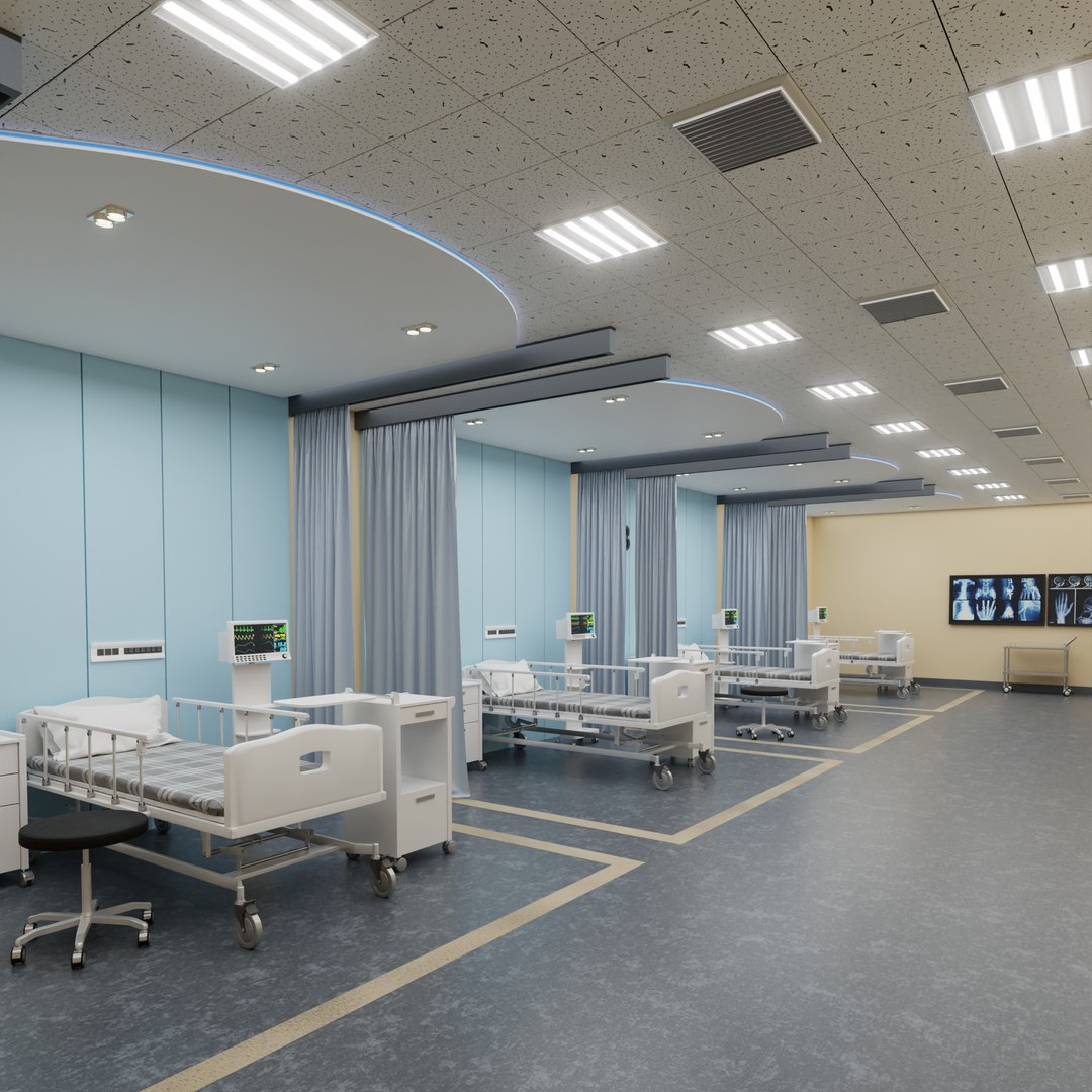 Hospital ICU Model 3D - TurboSquid 1740666