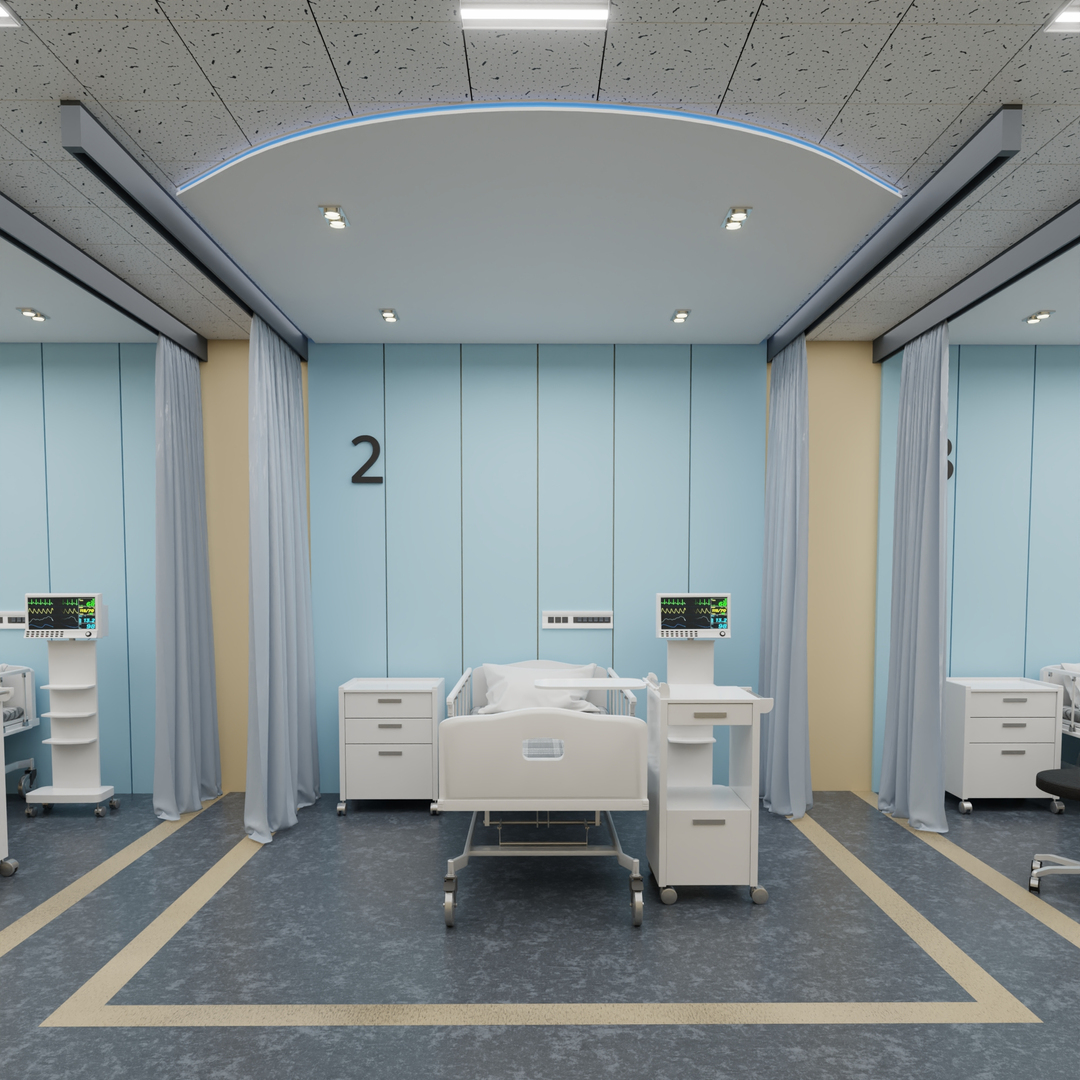 Hospital ICU model 3D - TurboSquid 1740666