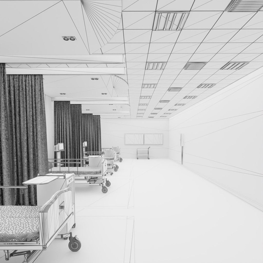 Hospital ICU Model 3D - TurboSquid 1740666