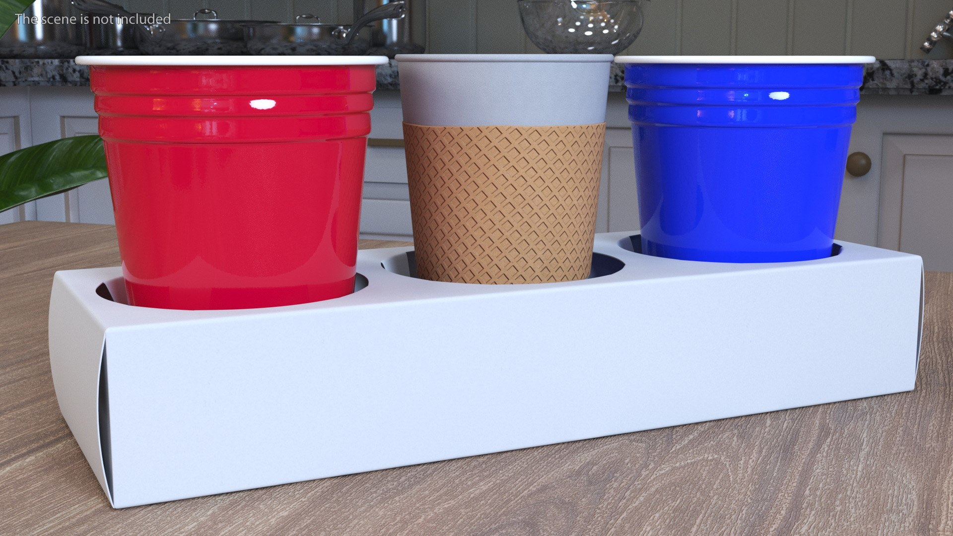 3 Tier Disposable Cup Holder 3D - TurboSquid 2037544