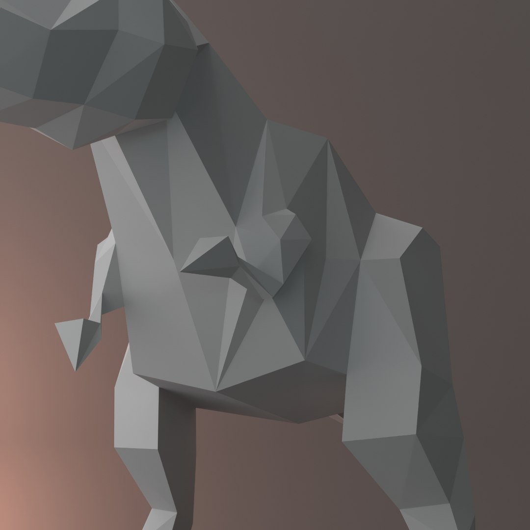 Figure Low-poly 3d Max