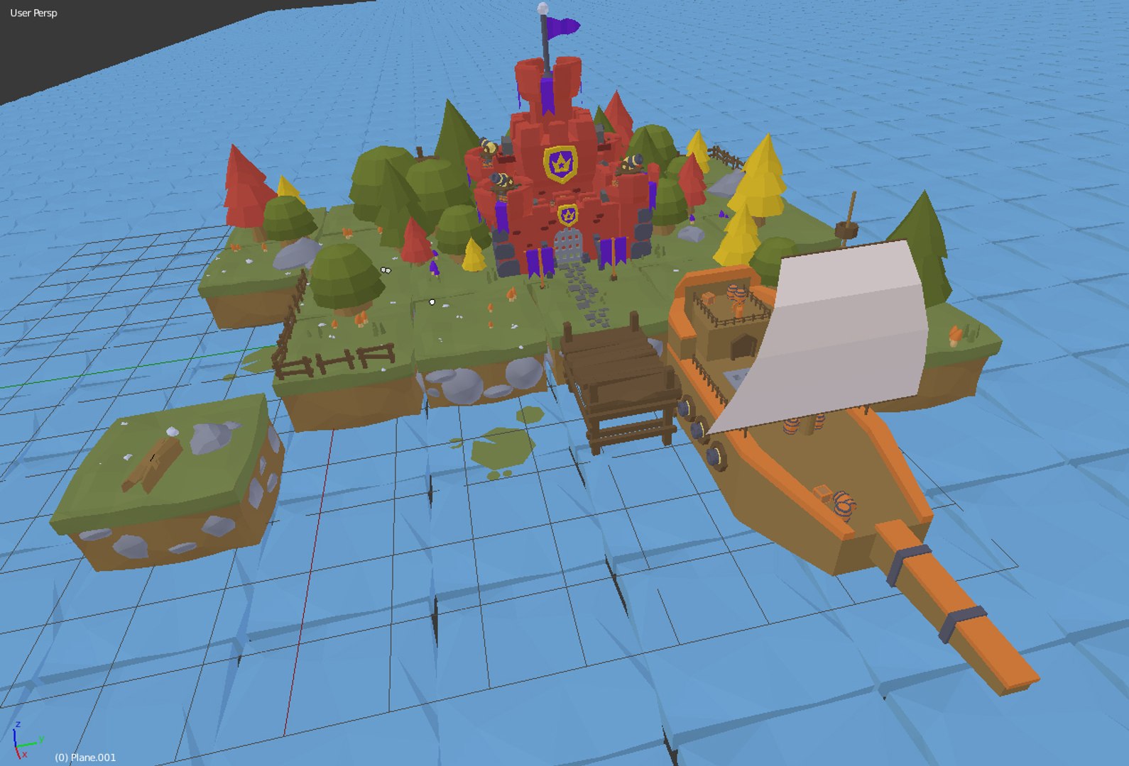 3D Castle Assets Low Poly Model - TurboSquid 1740921