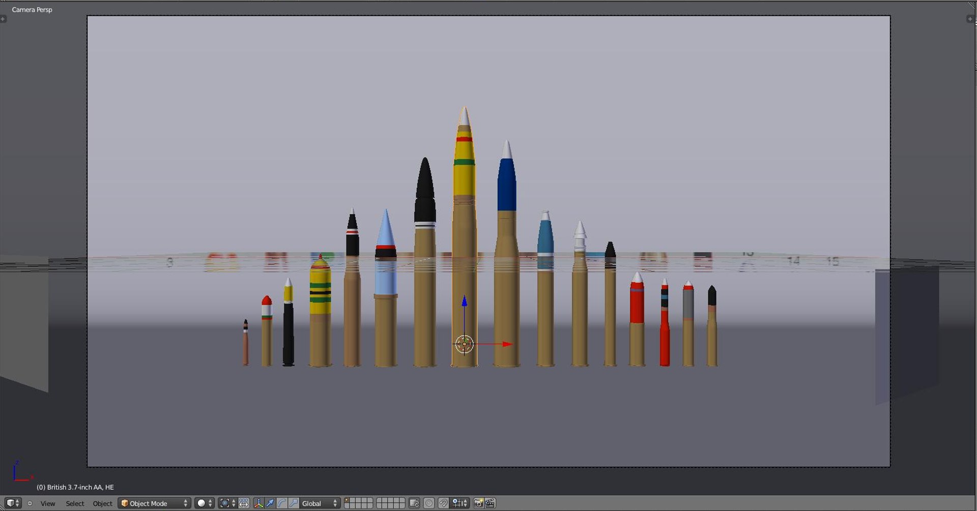 3d Model Aircraft Bullets