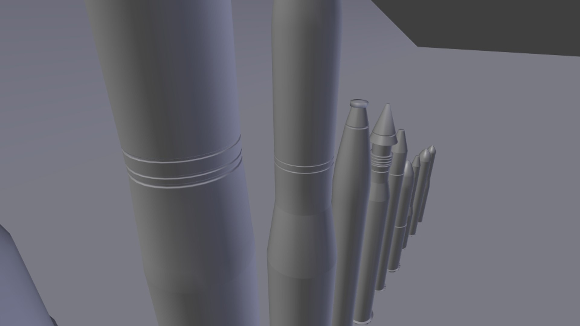 3d Model Aircraft Bullets