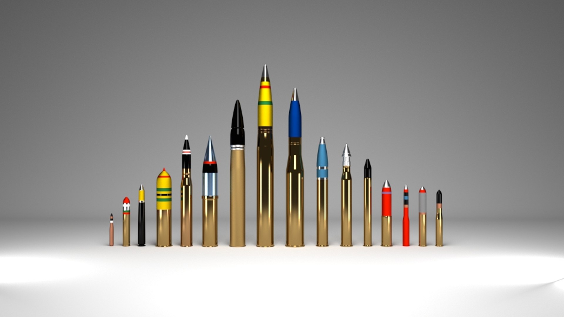 3d Model Aircraft Bullets