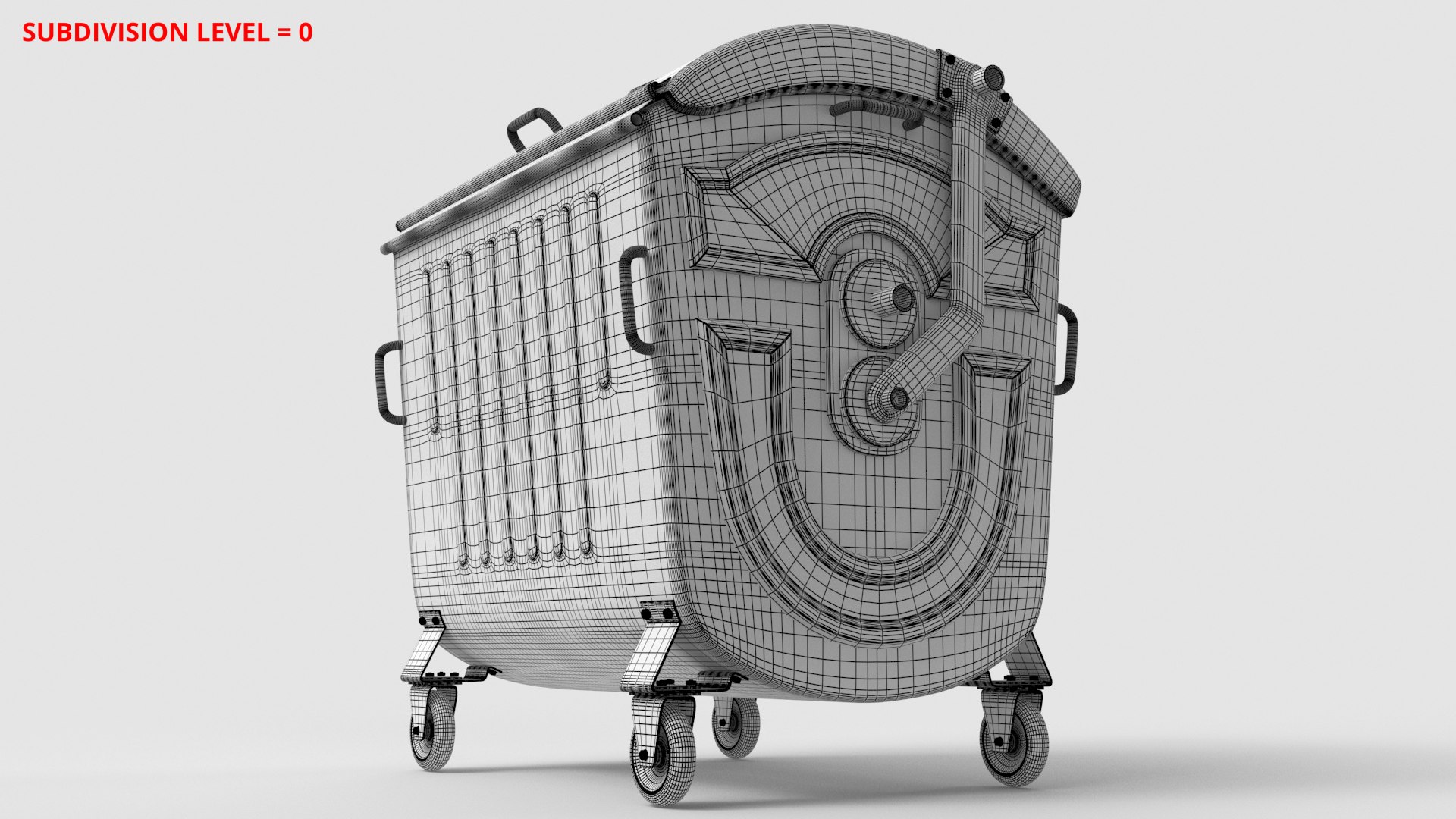 Metal Garbage Container C1 - PBR 3D - TurboSquid 2162022