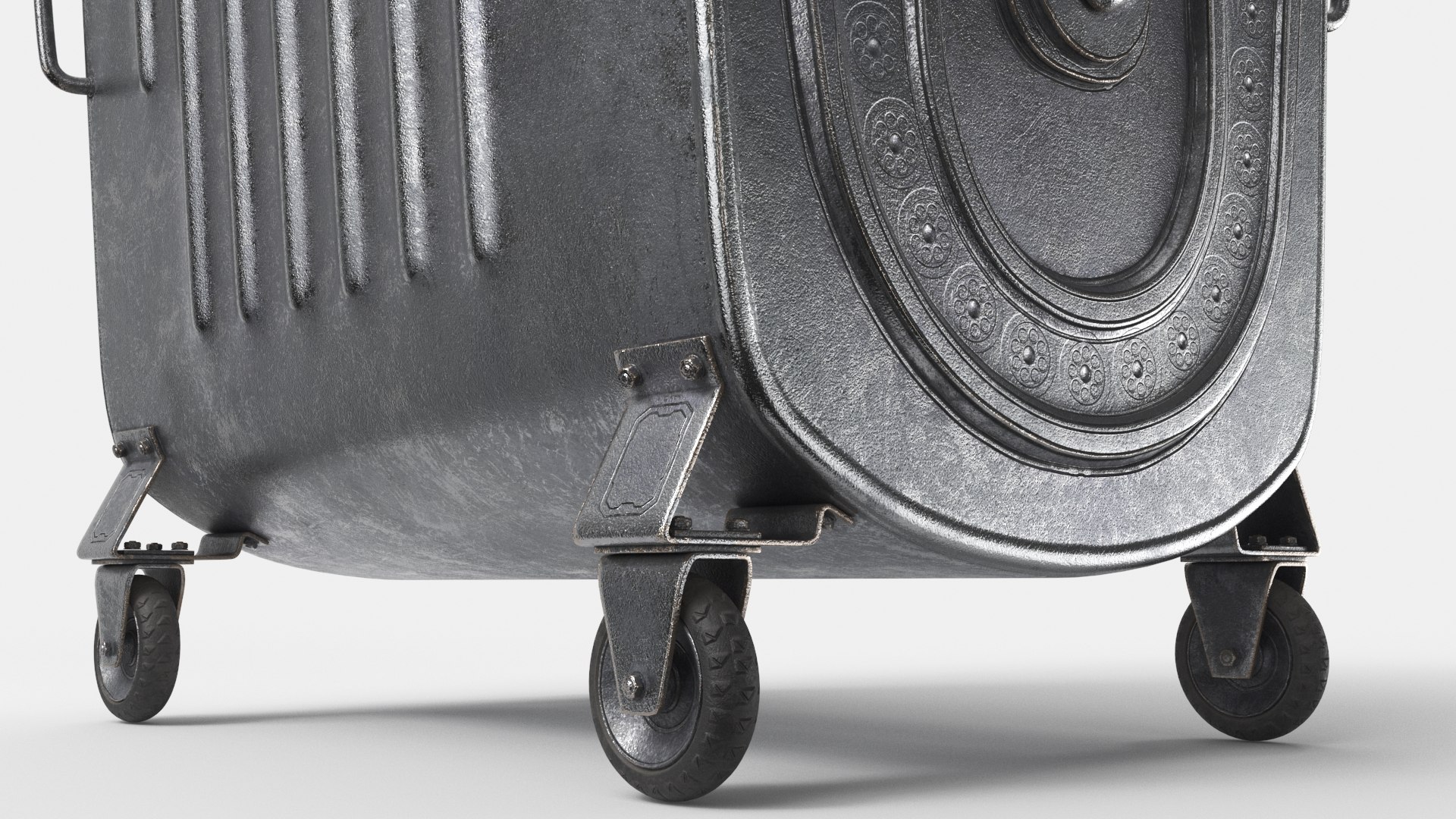 Metal Garbage Container C1 - PBR 3D - TurboSquid 2162022