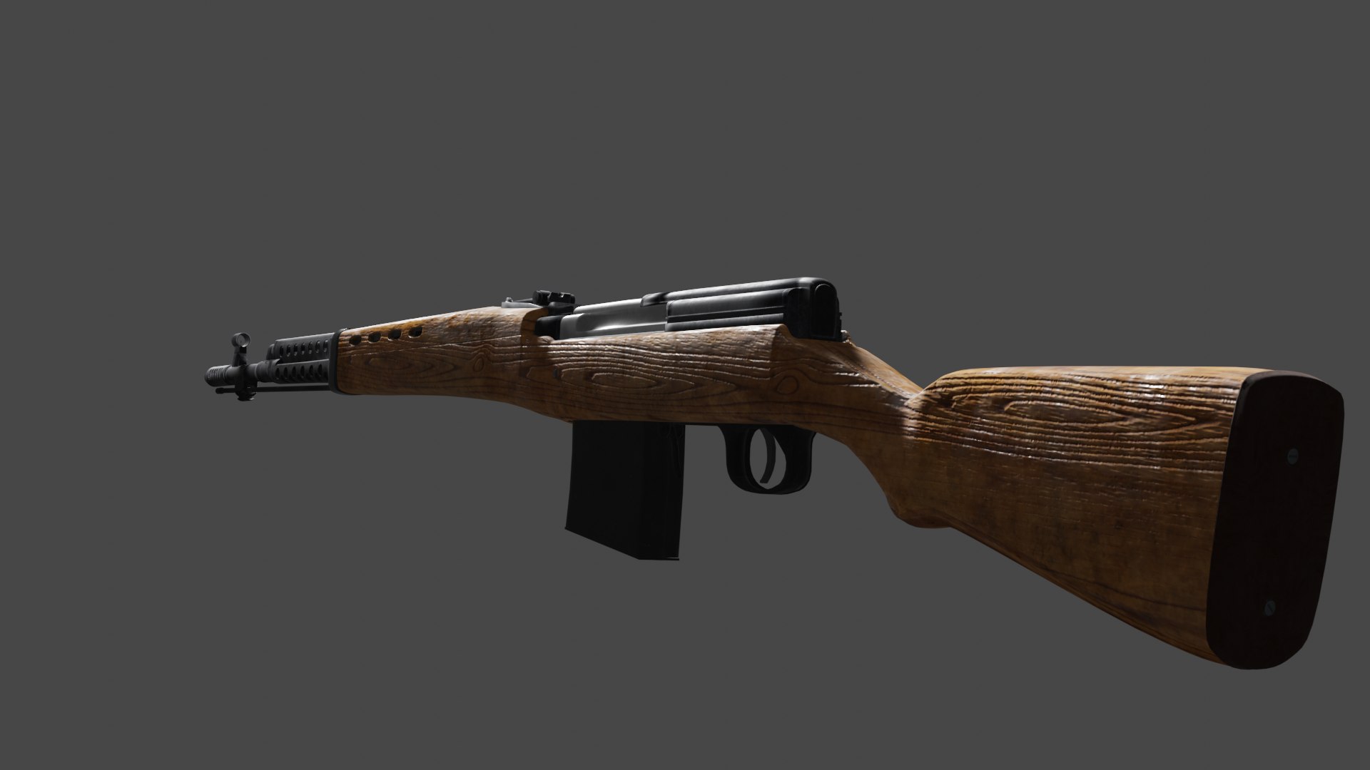Tokarev SVT-40 USSR Rifle 3D Model - TurboSquid 1968408