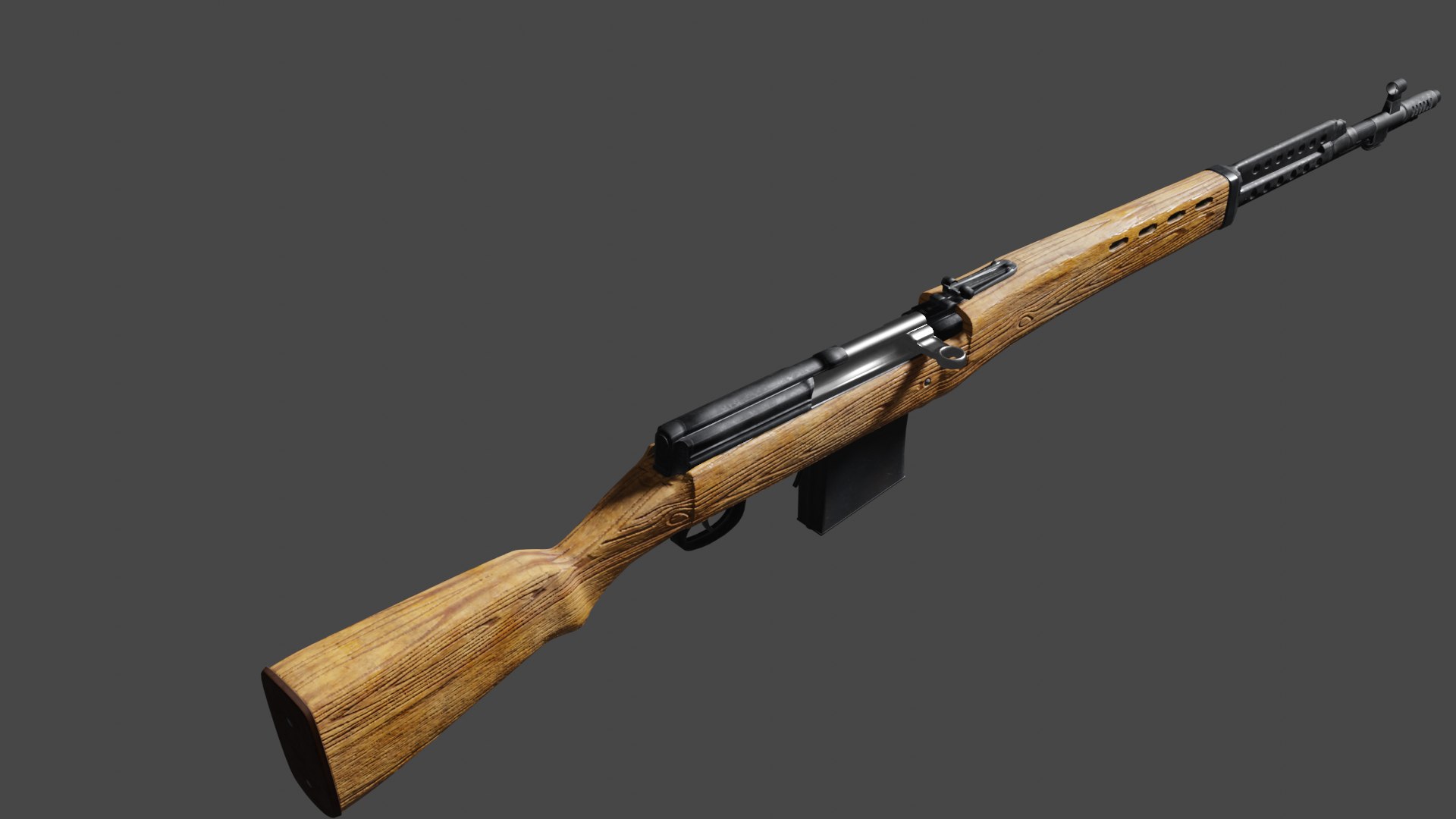 Tokarev SVT-40 USSR Rifle 3D Model - TurboSquid 1968408