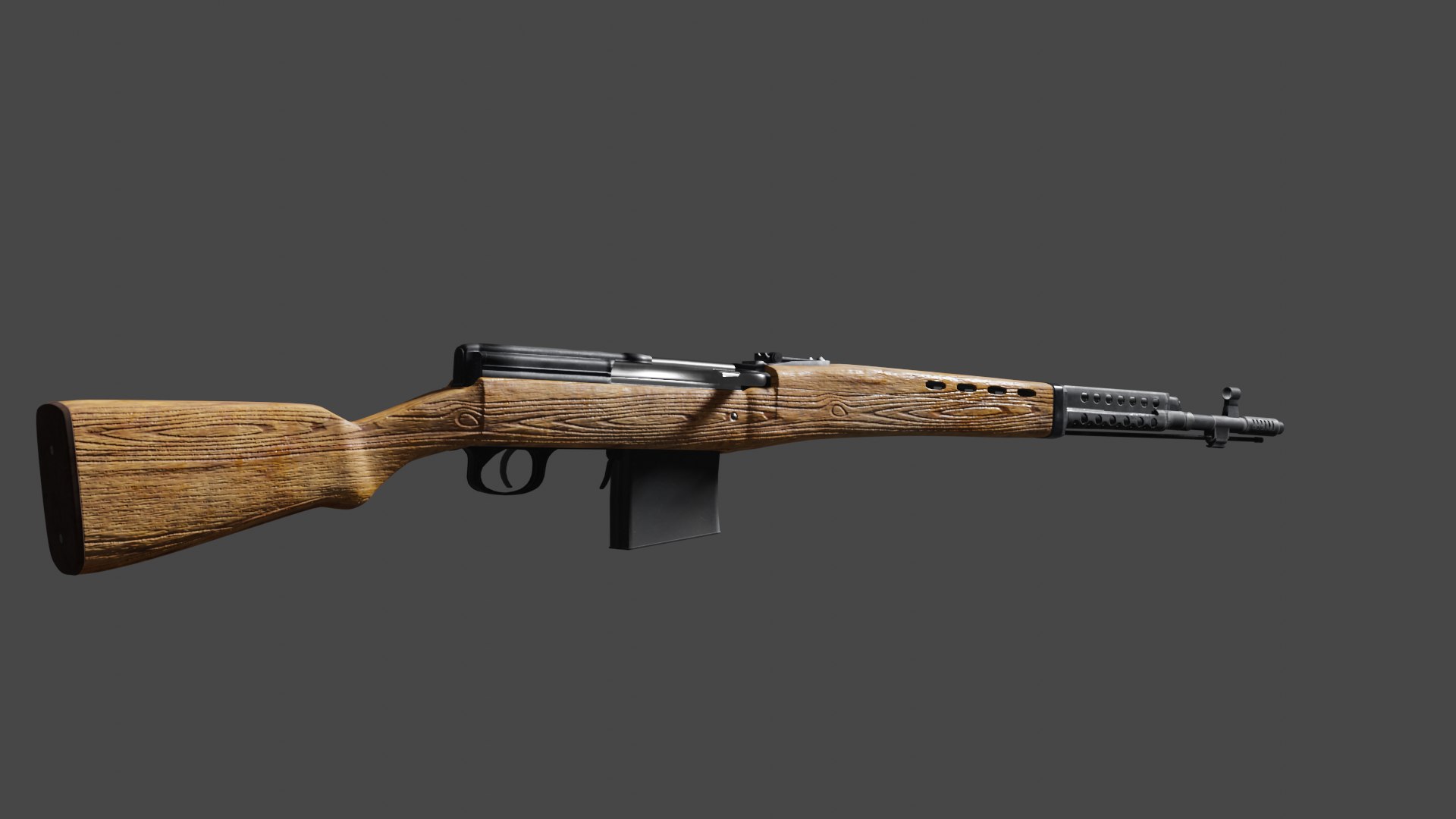 Tokarev SVT-40 USSR Rifle 3D Model - TurboSquid 1968408