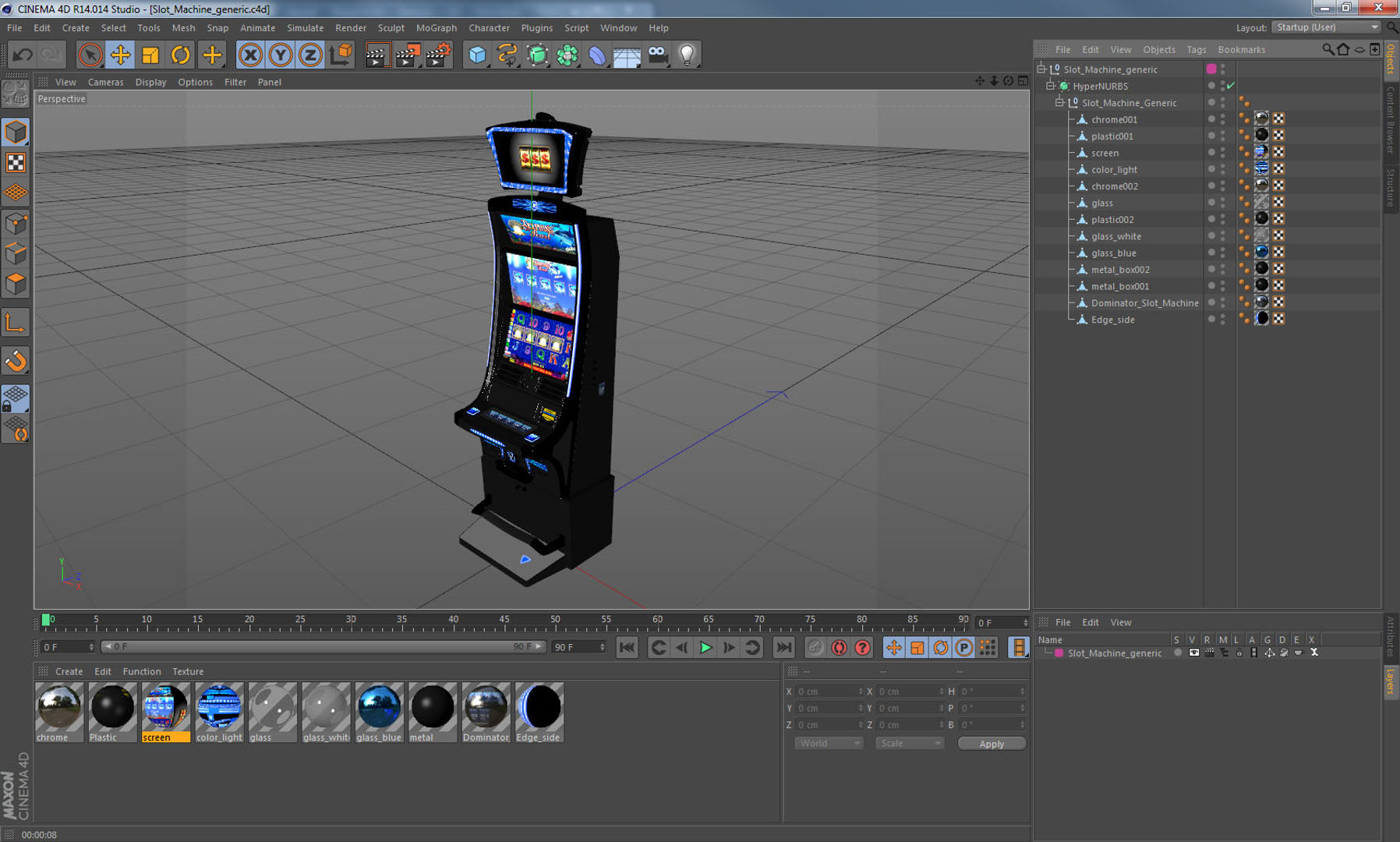3D slot machine generic - TurboSquid 1278349