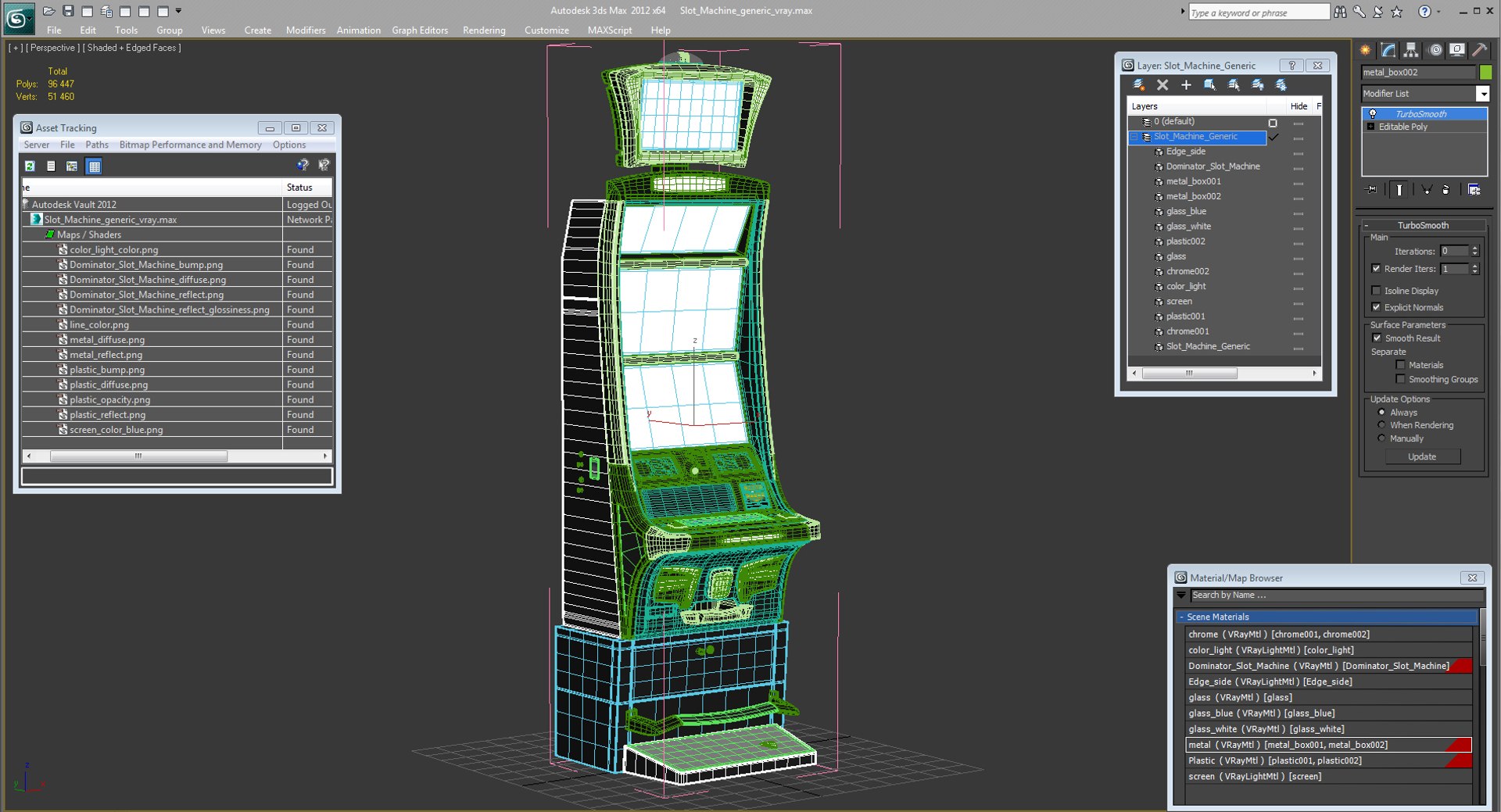 3D Slot Machine Generic - TurboSquid 1278349