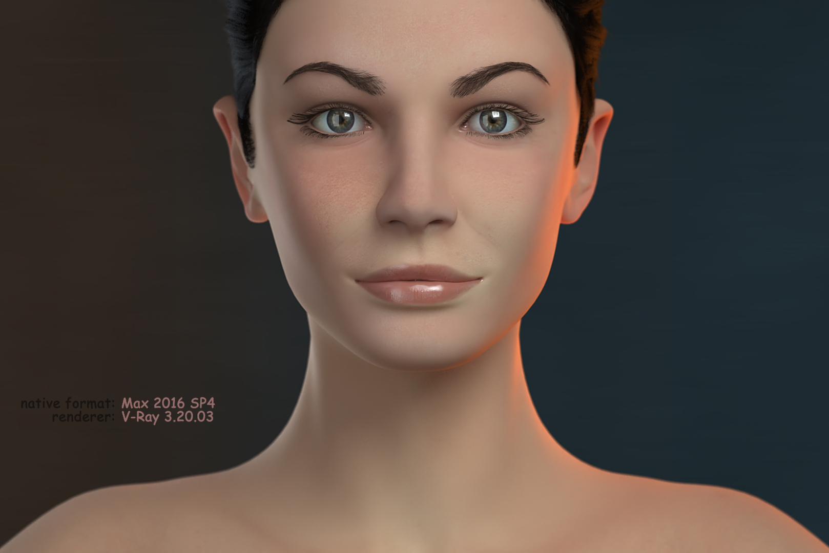 Jane Head V-ray 3D Model - TurboSquid 1338998