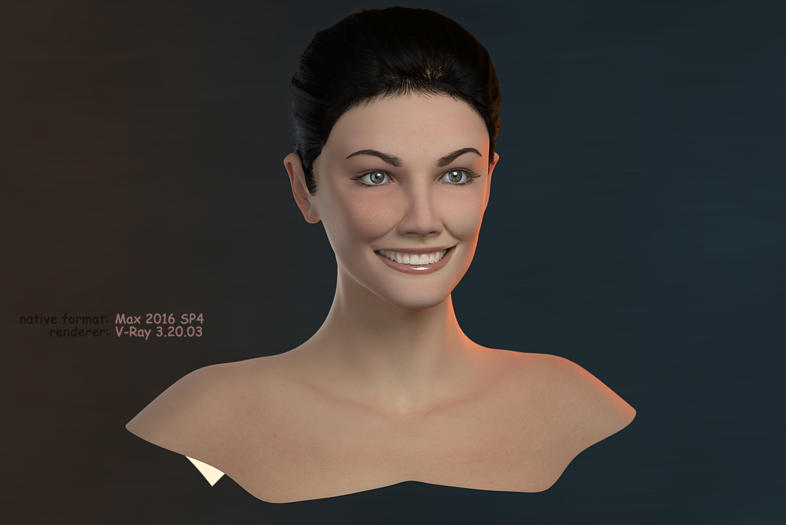 Jane Head V-ray 3D Model - TurboSquid 1338998