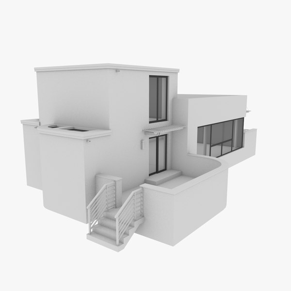 3d modern home house model