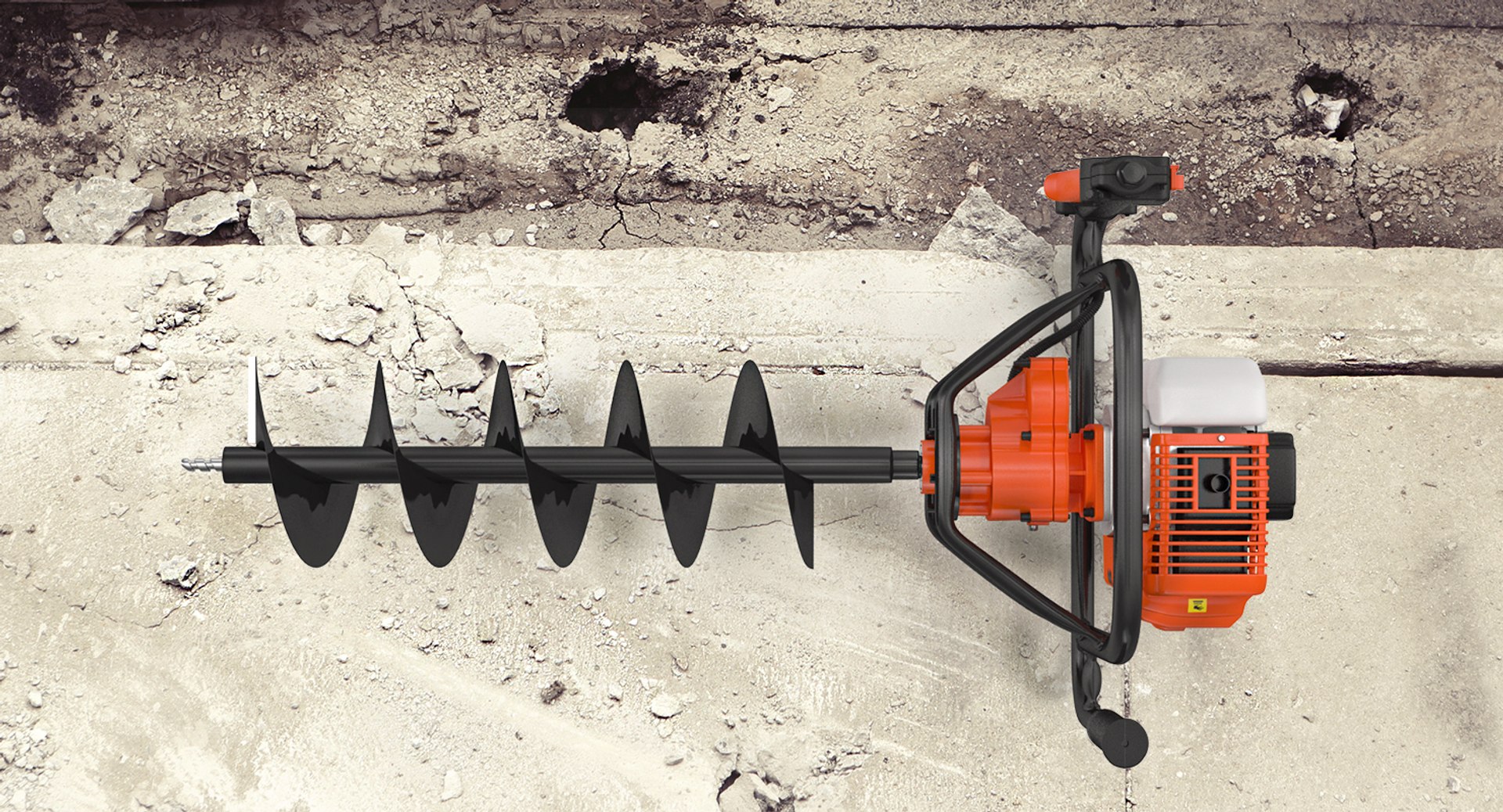 Construction Worker Earth Auger 3D Model - TurboSquid 1311261