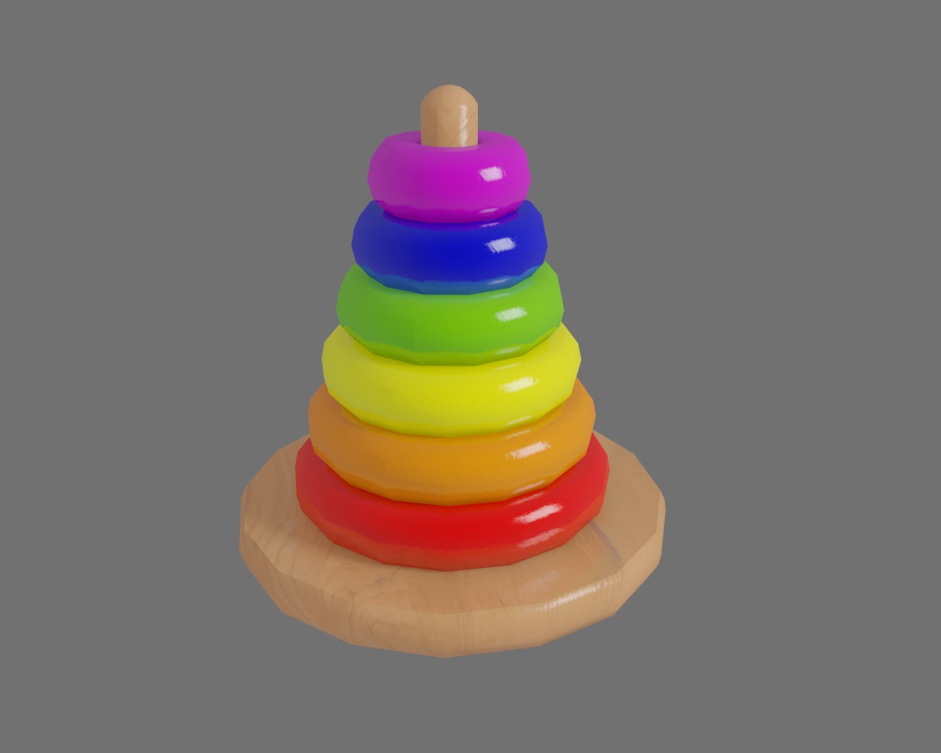 3d Classic Ring Toy Model