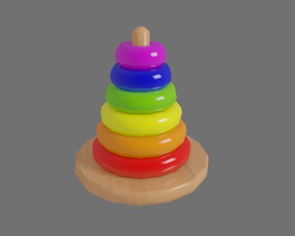 3d classic ring toy model