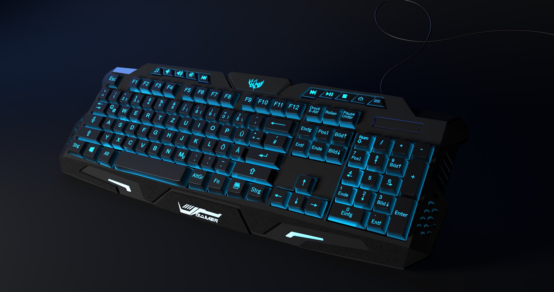 3D Marvo Keyboard RGB - TurboSquid 2161584