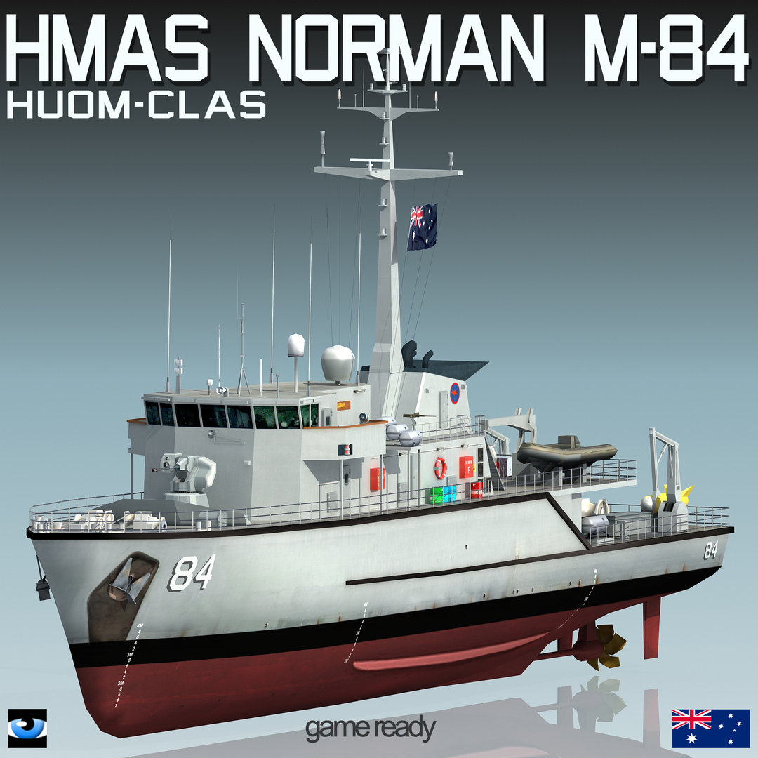 Hmas norman huon 3D model - TurboSquid 1672856