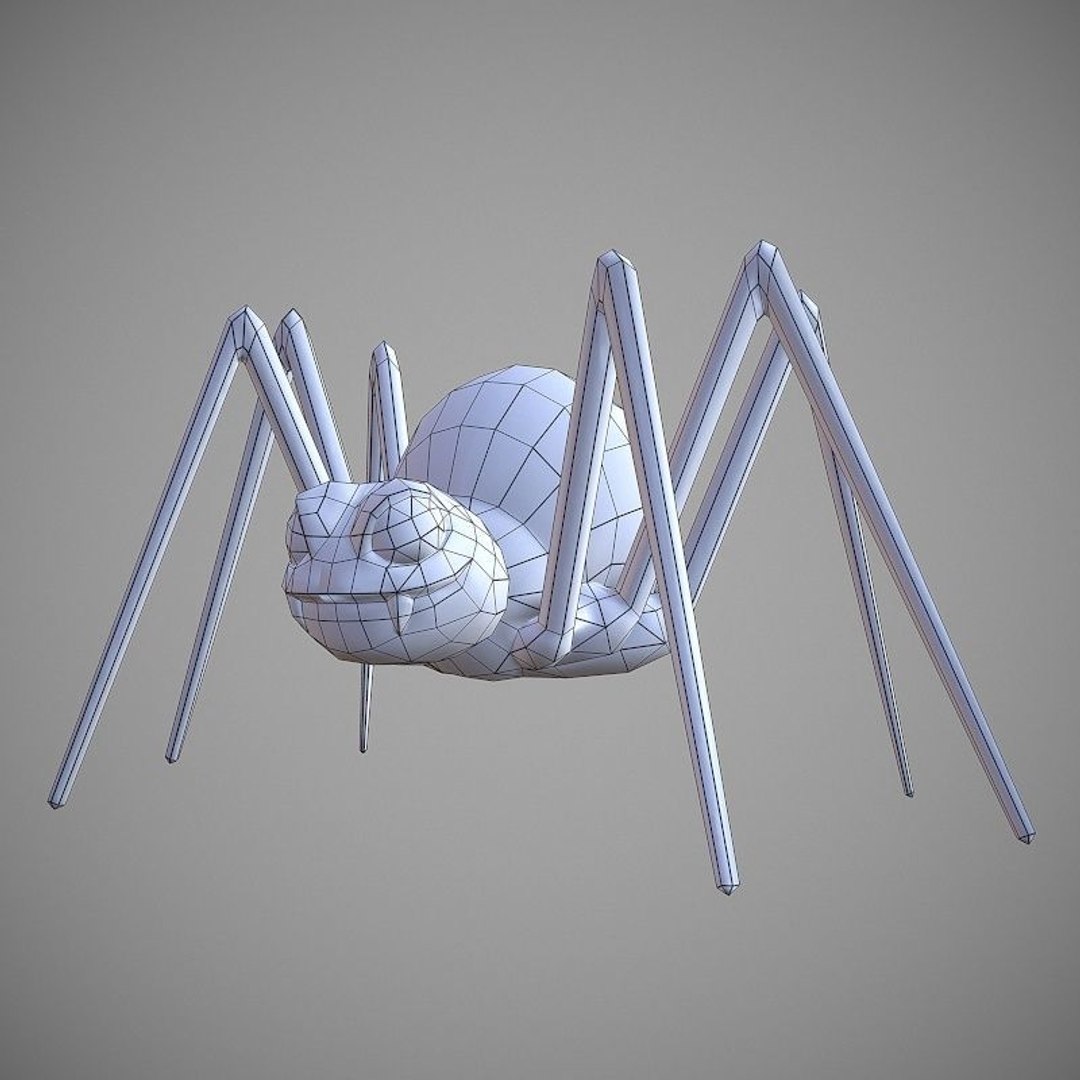 Spider Cartoon 3D Model - TurboSquid 1335009