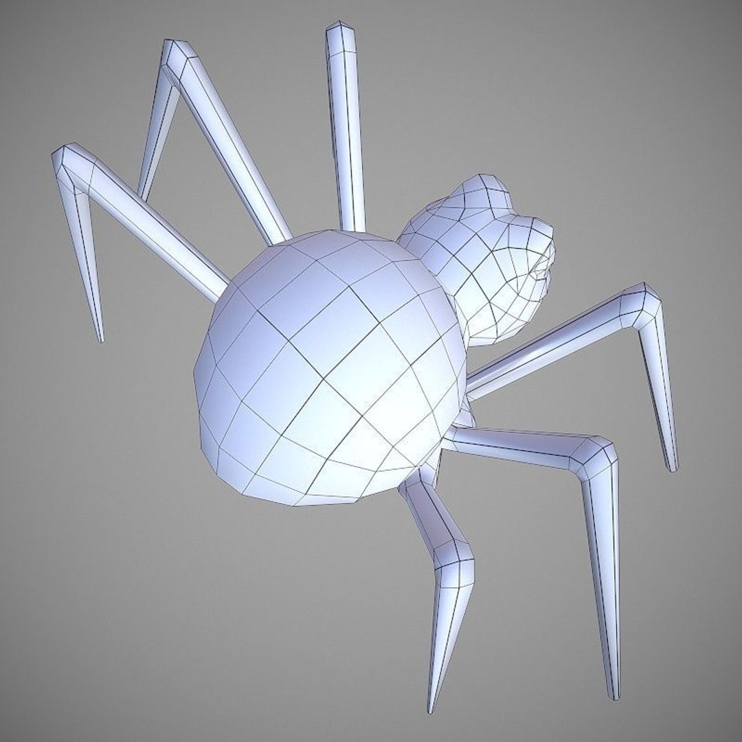 Spider Cartoon 3D Model - TurboSquid 1335009