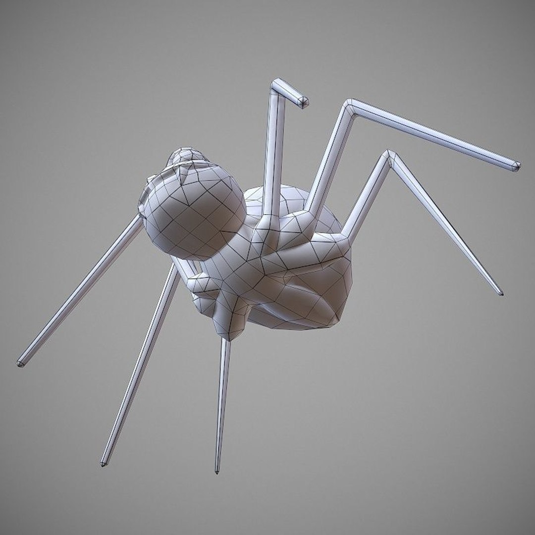 Spider Cartoon 3D Model - TurboSquid 1335009