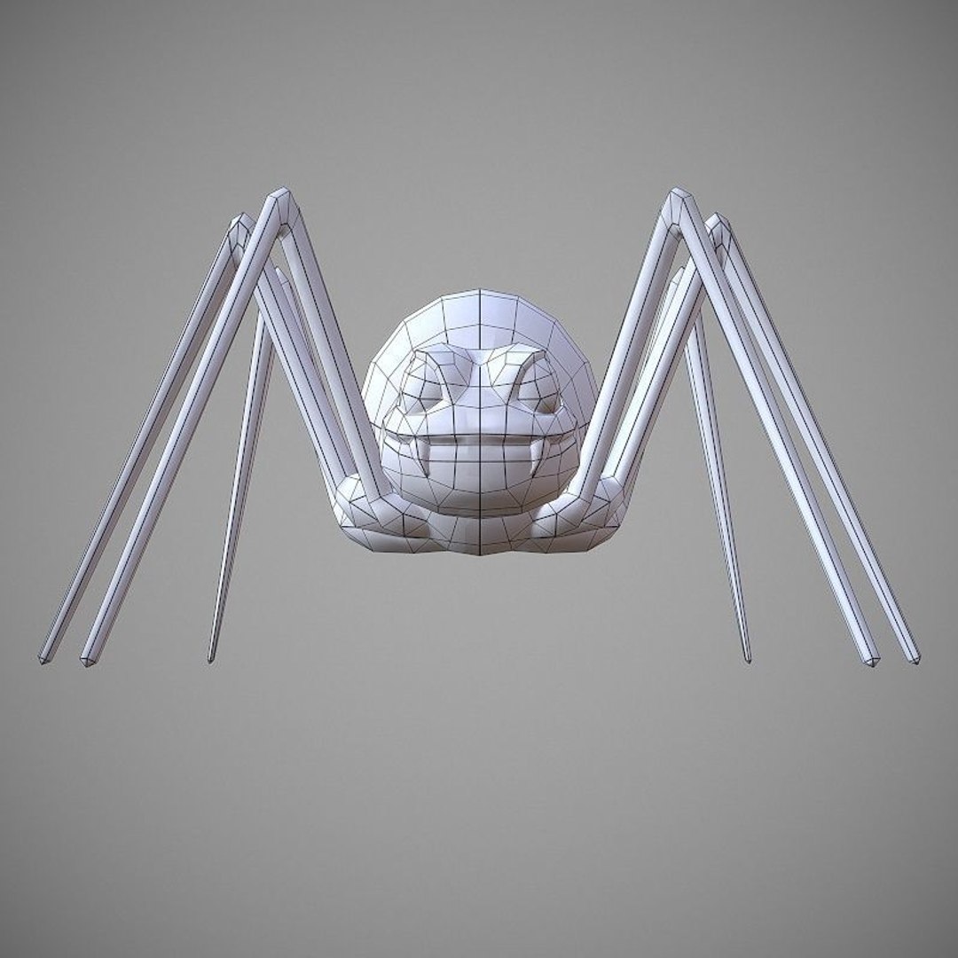 Spider Cartoon 3D Model - TurboSquid 1335009