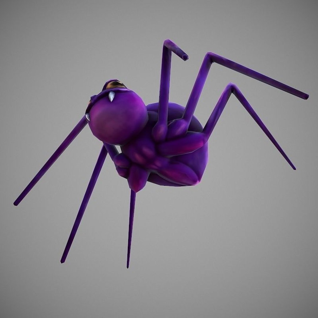 Spider Cartoon 3D Model - TurboSquid 1335009