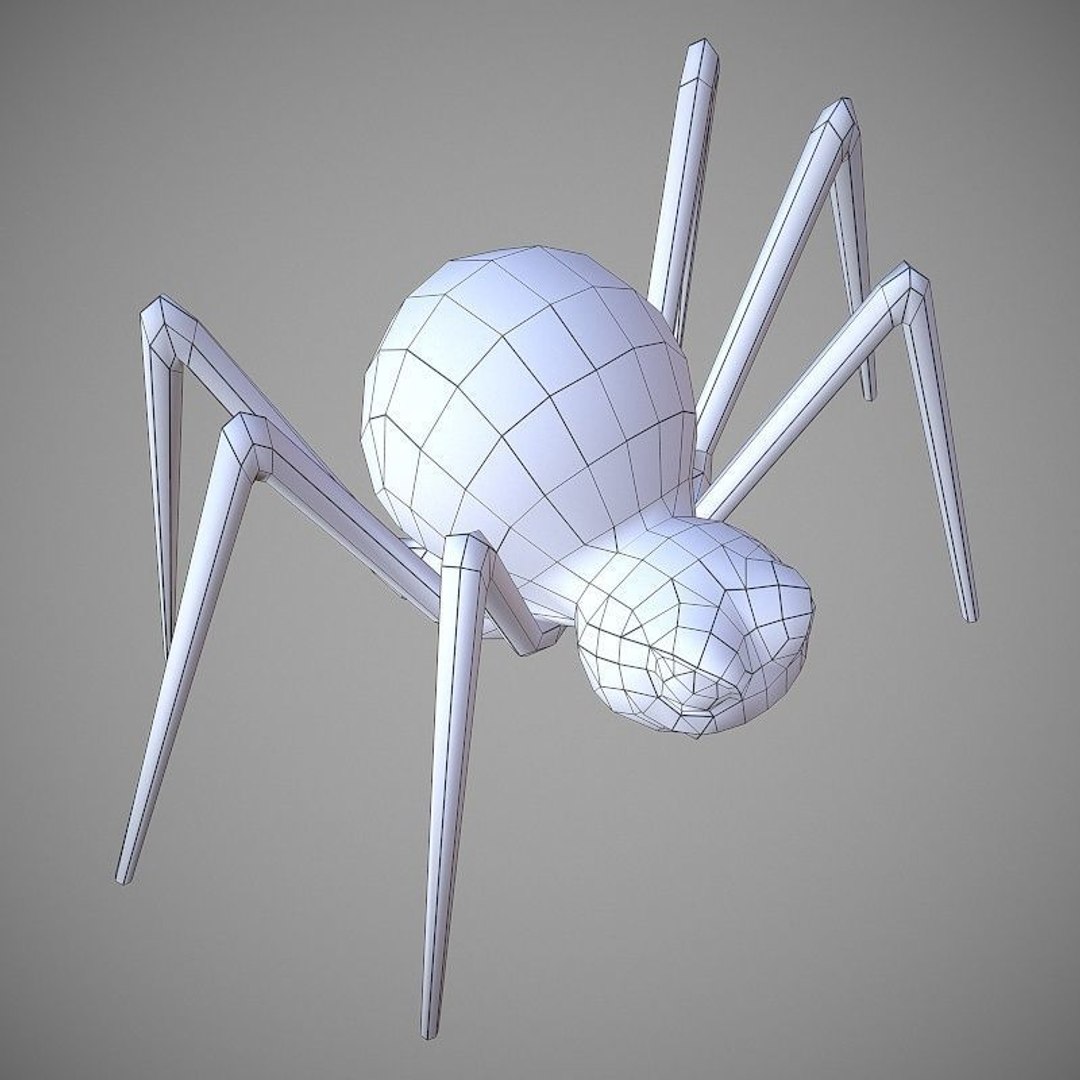 Spider Cartoon 3D Model - TurboSquid 1335009