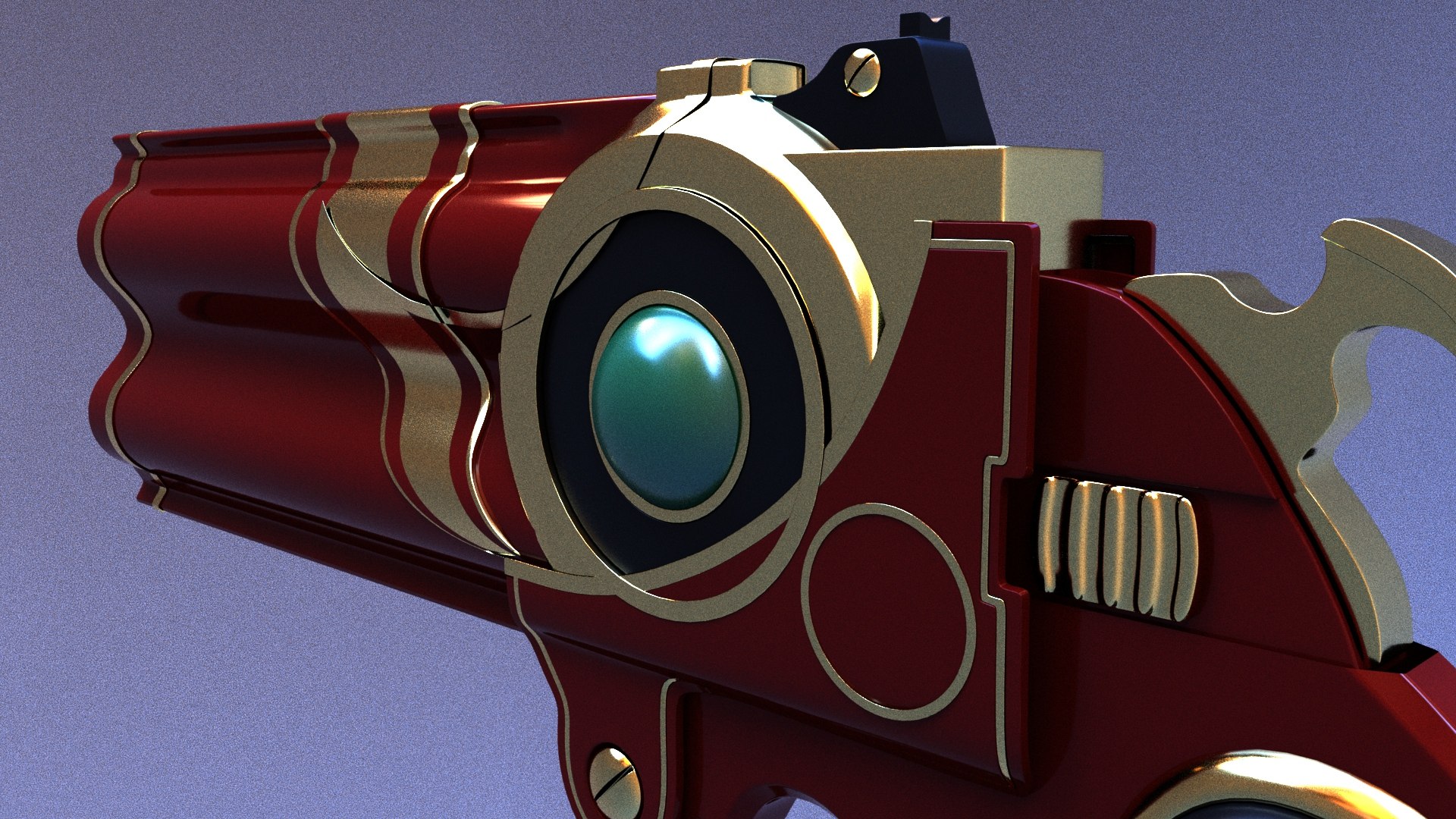 Bayonetta Gun Lowpoly Model 3D Model - TurboSquid 1753119
