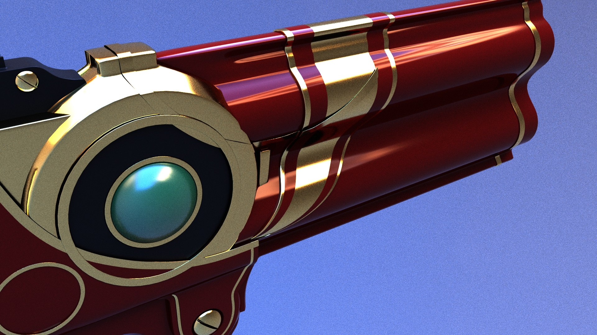 Bayonetta Gun Lowpoly Model 3D Model - TurboSquid 1753119