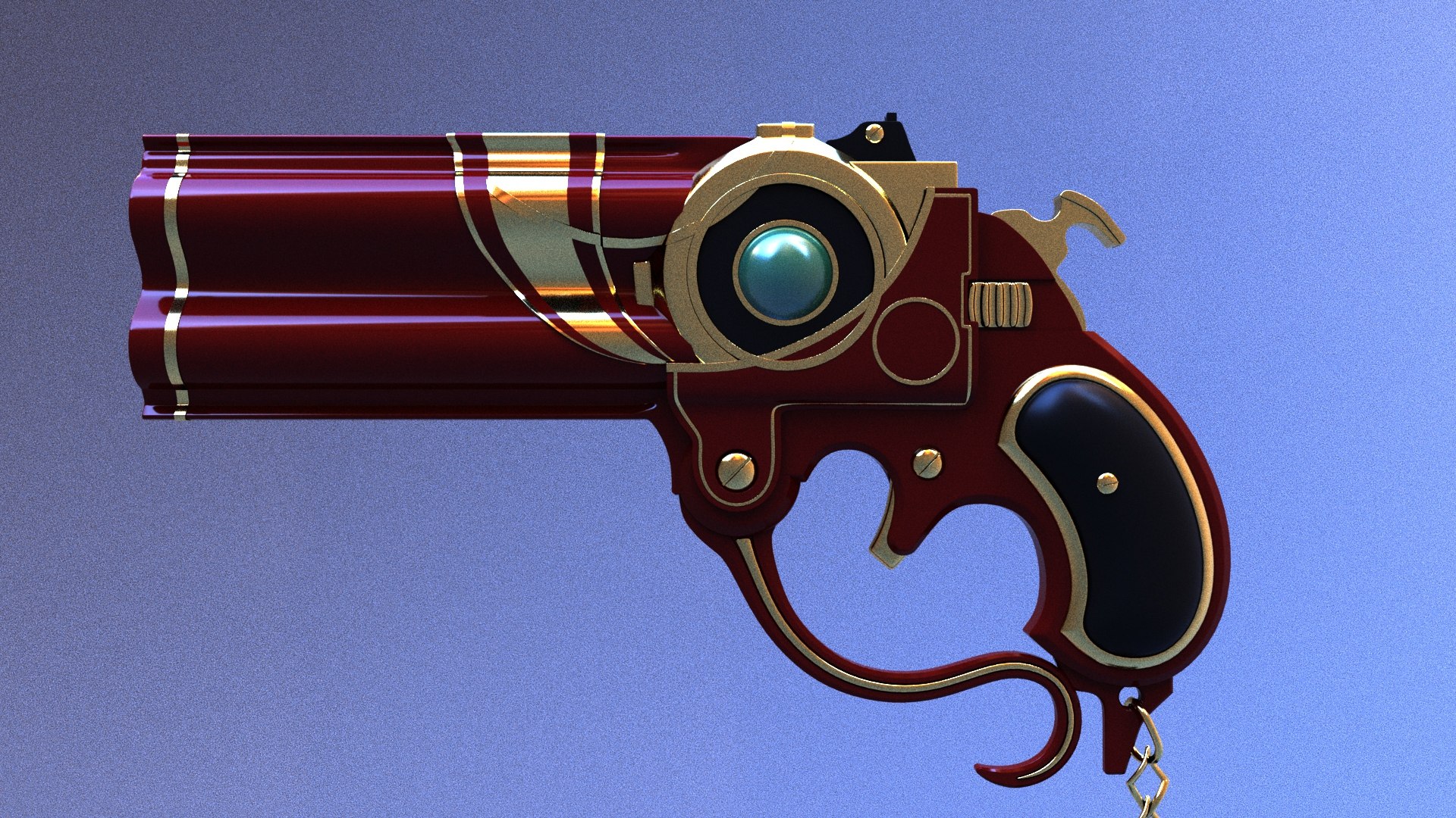 Bayonetta Gun Lowpoly Model 3D Model - TurboSquid 1753119
