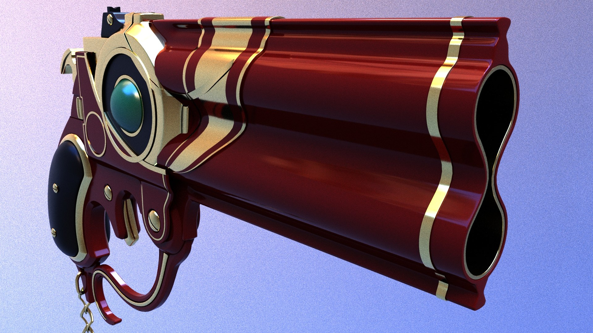 Bayonetta Gun Lowpoly Model 3D Model - TurboSquid 1753119