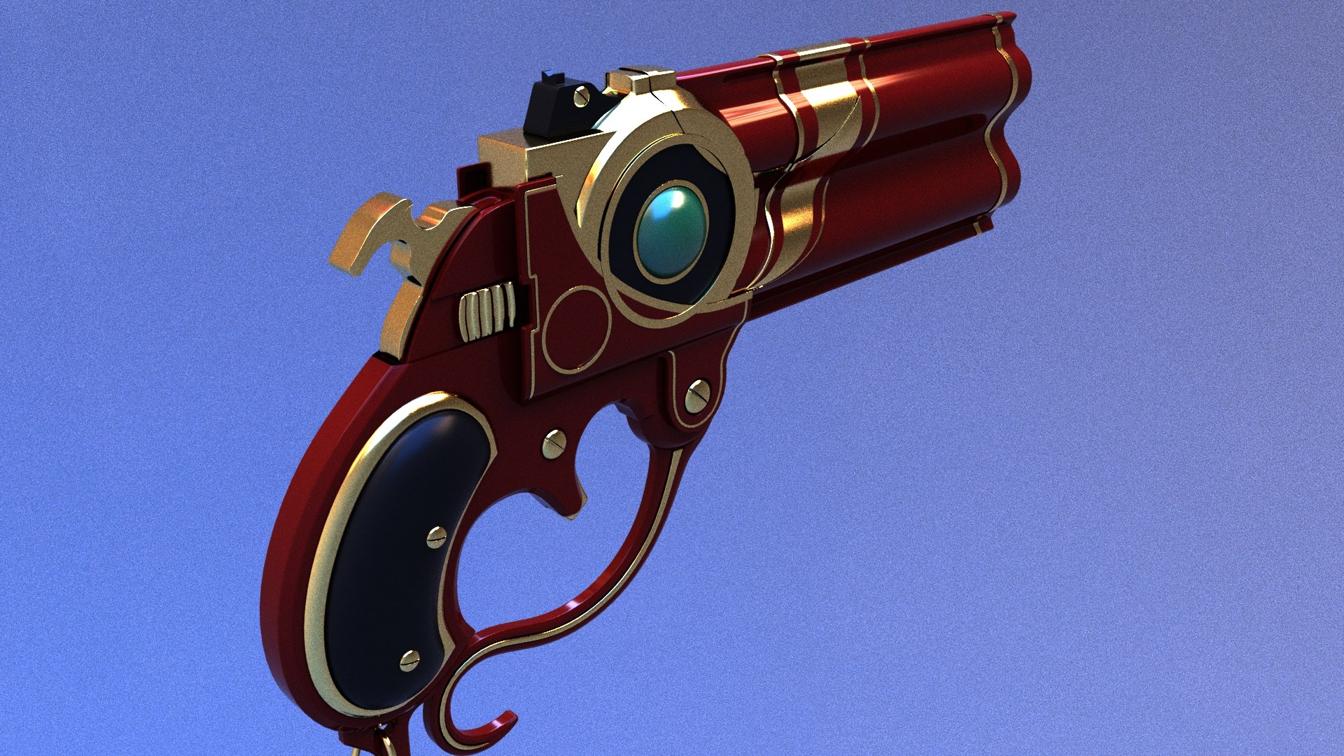 Bayonetta Gun Lowpoly Model 3D Model - TurboSquid 1753119