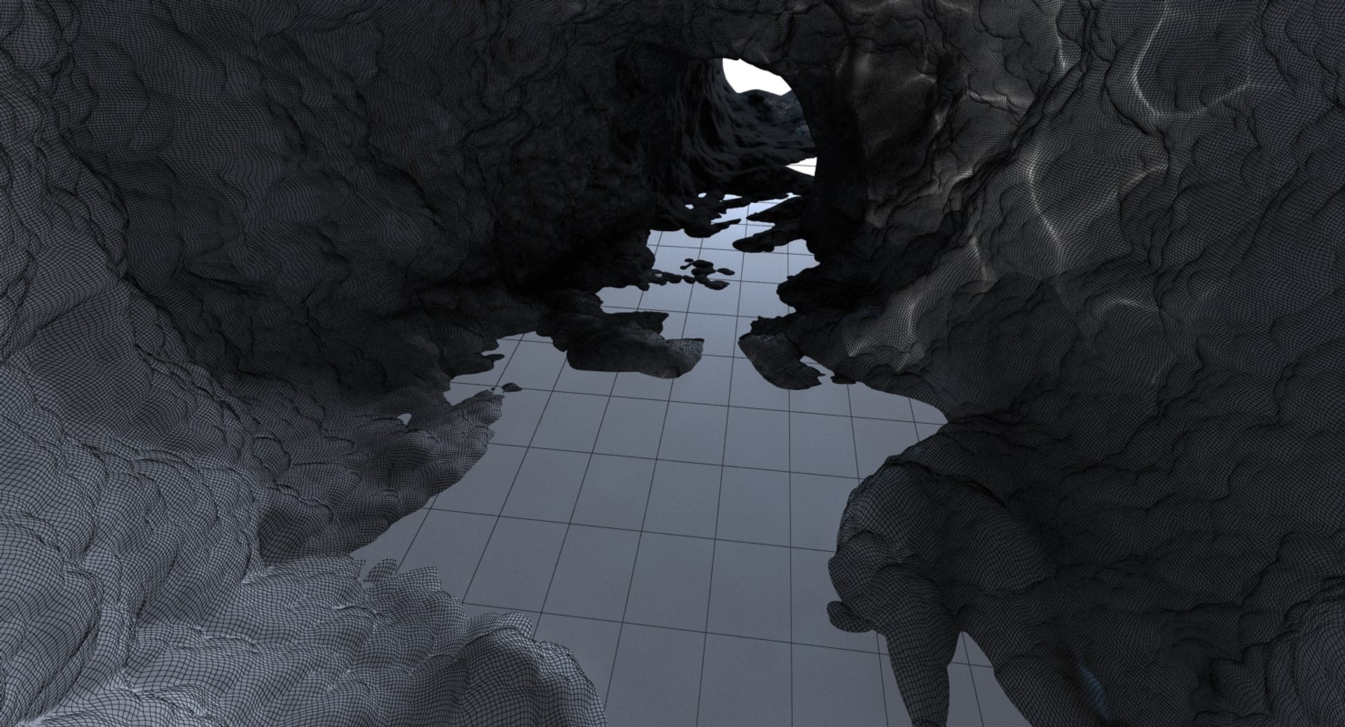 Cave Landscape Desert 3d Model