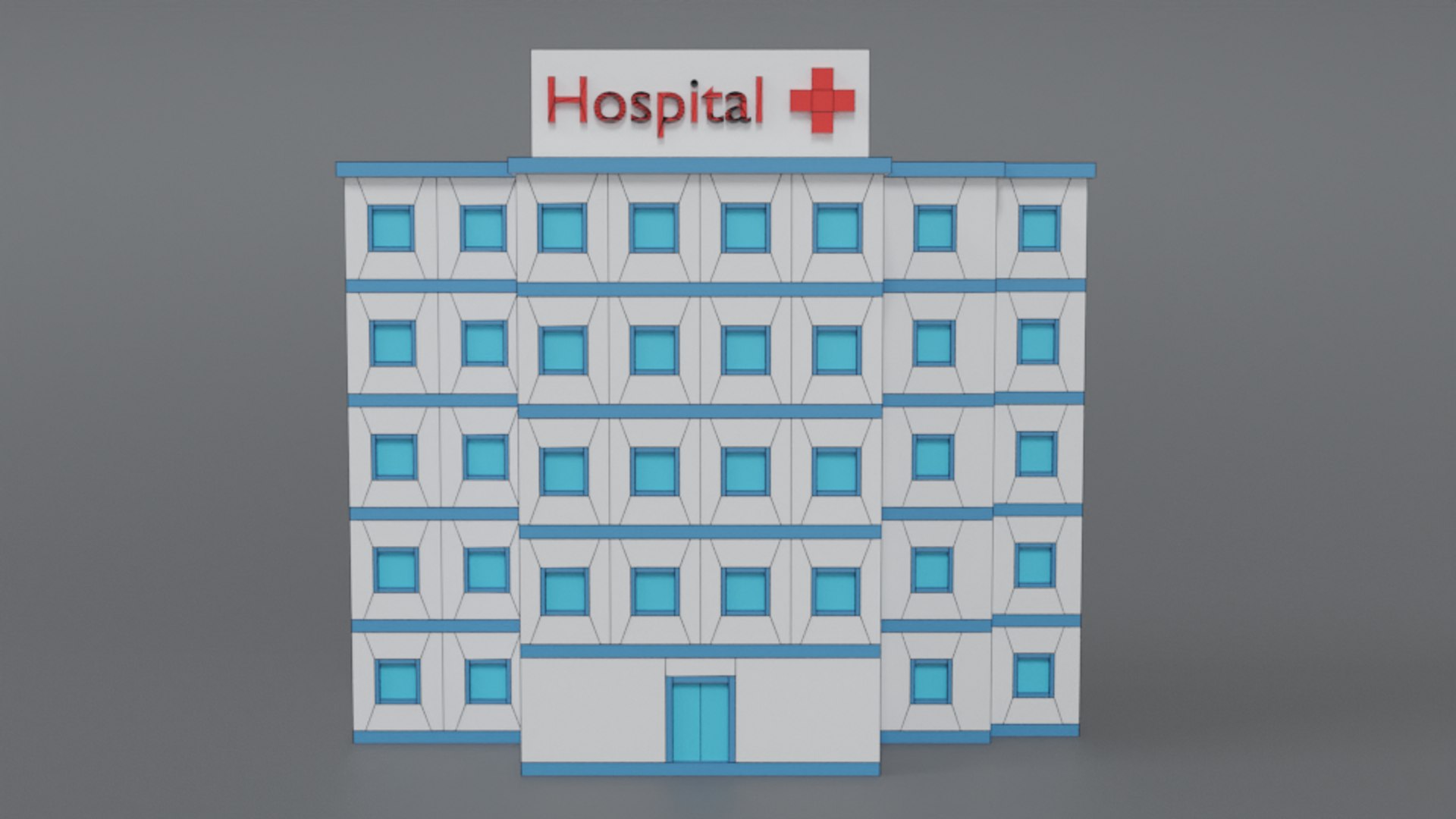 Hospital Building 3D Model - TurboSquid 1640595