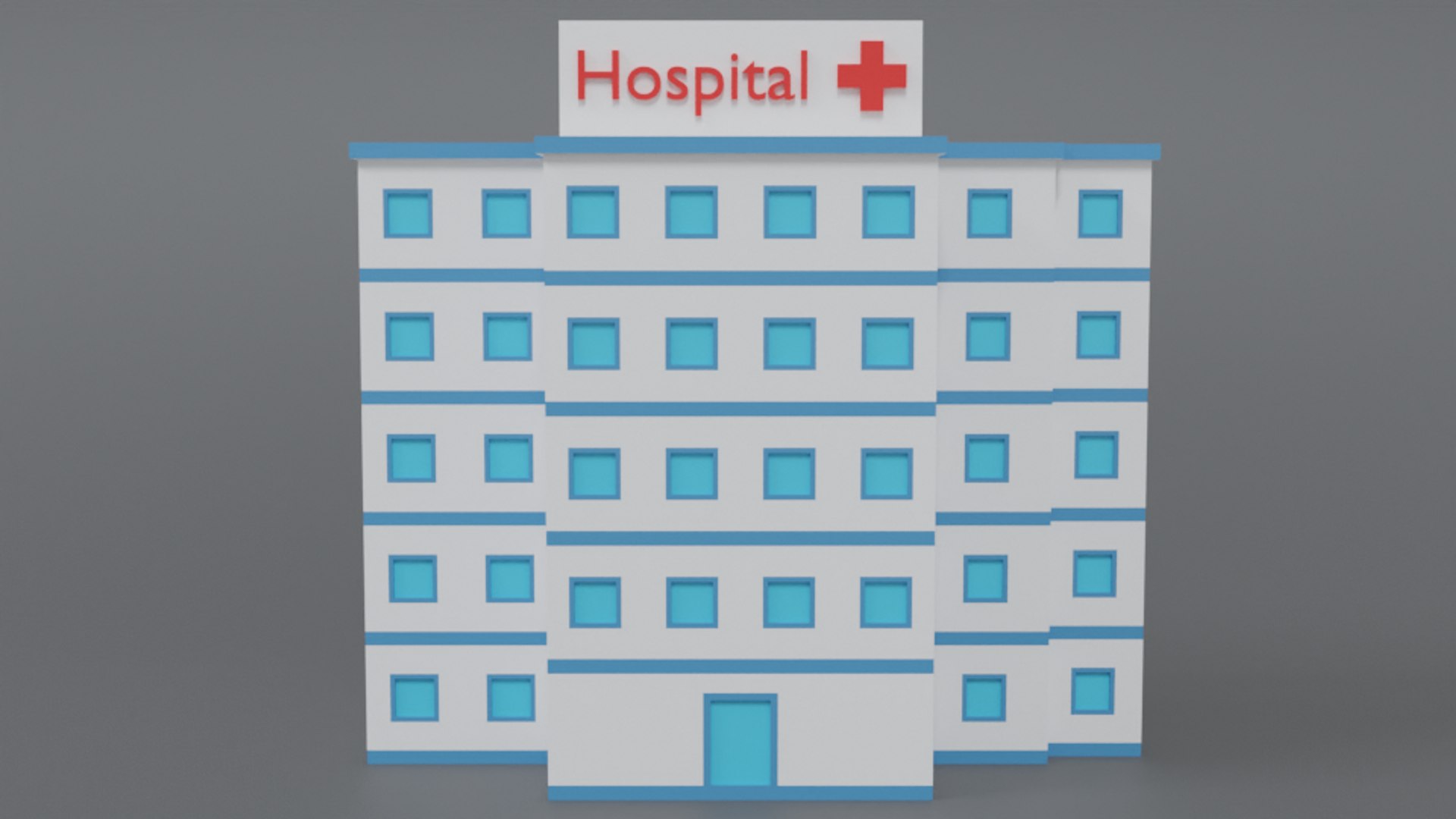 Hospital Building 3D Model - TurboSquid 1640595