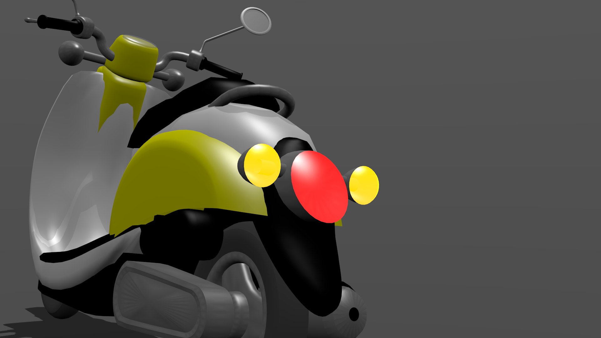 3D Scooty Colourful Rigged - TurboSquid 1577964