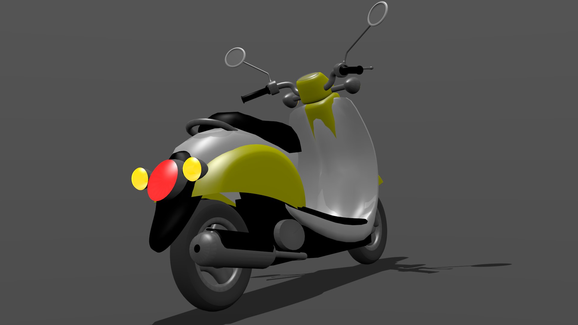 3D Scooty Colourful Rigged - TurboSquid 1577964
