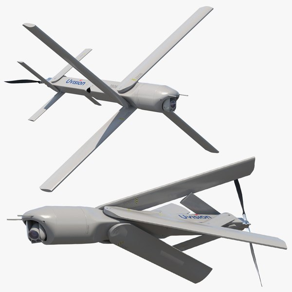 modelo 3d UAV táctico Hero 120SF en vuelo, blanco - TurboSquid 2515646