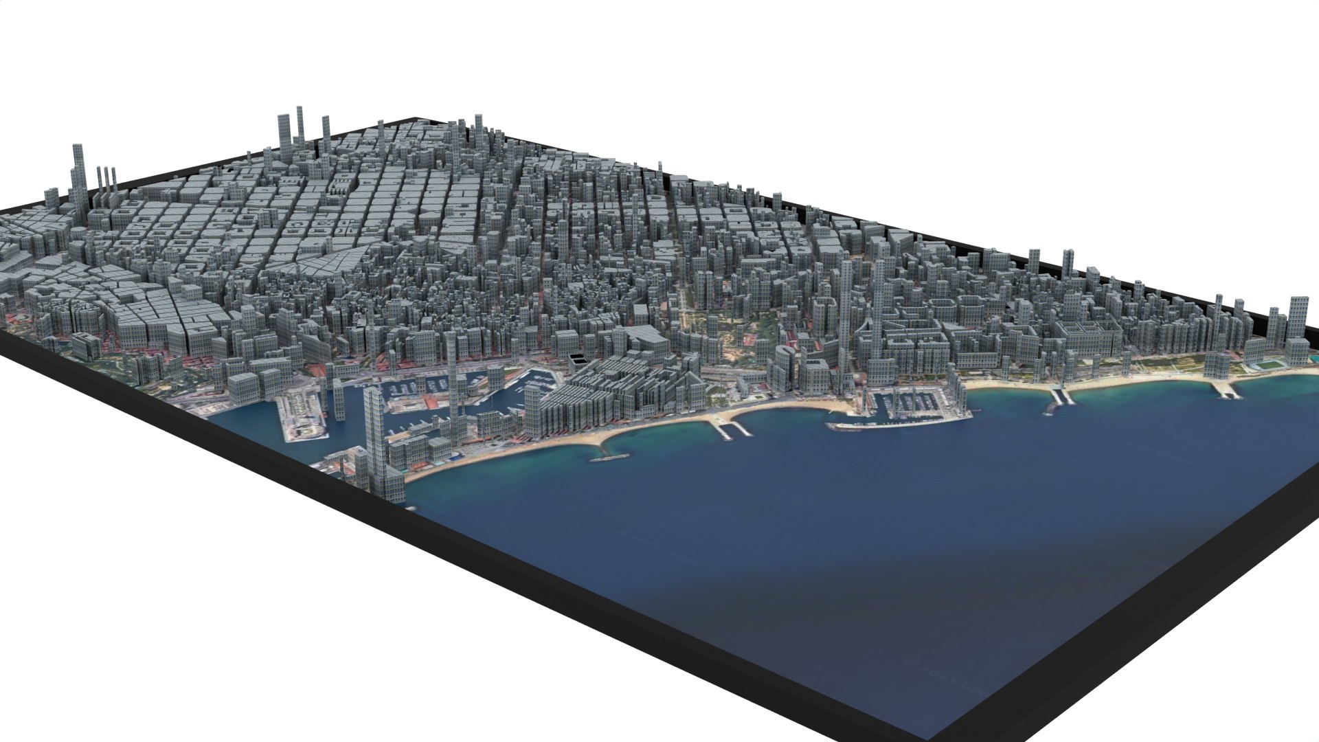 City Of Barcelona Model - TurboSquid 2034814