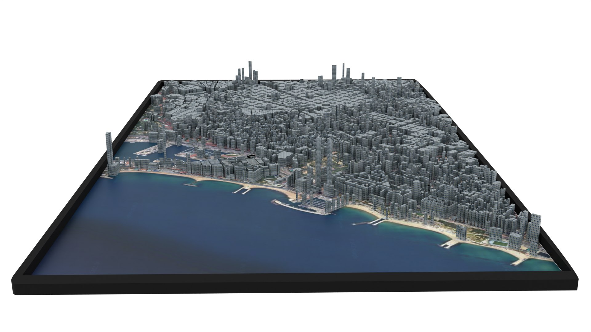 City Of Barcelona Model - TurboSquid 2034814